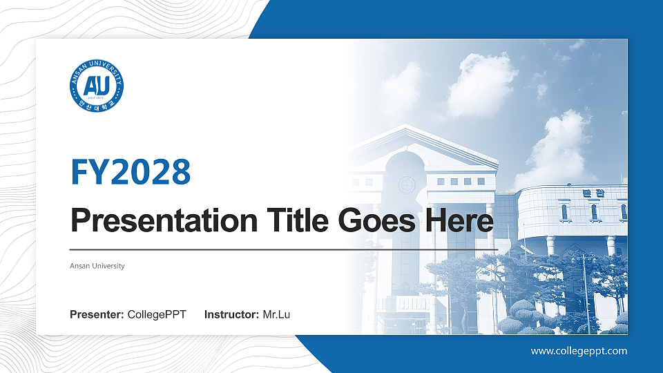 Ansan University Academic Presentation/Research Findings Report PPT ...