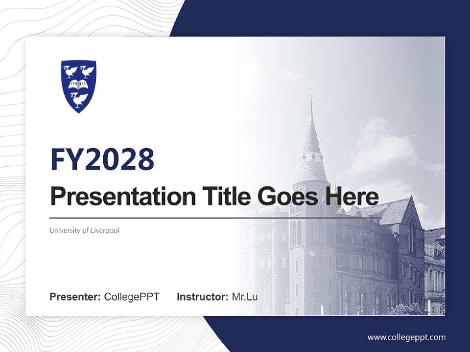University of Liverpool Academic Presentation/Research Findings Report ...