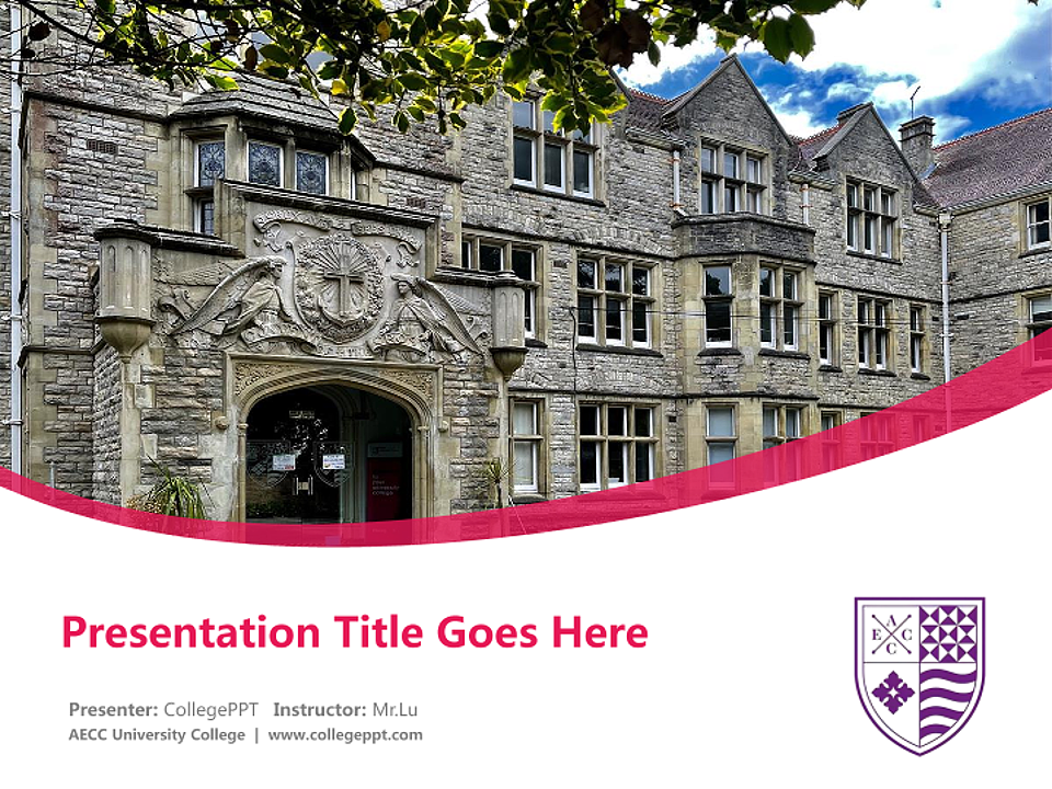 AECC University College Course/Courseware Creation PPT Template_CollegePPT