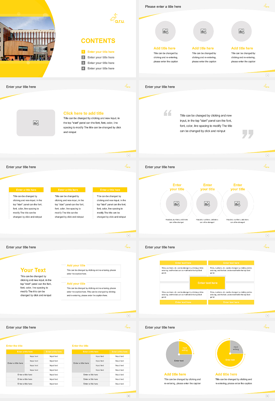 Anglia Ruskin University Course/Courseware Creation PPT Template_CollegePPT