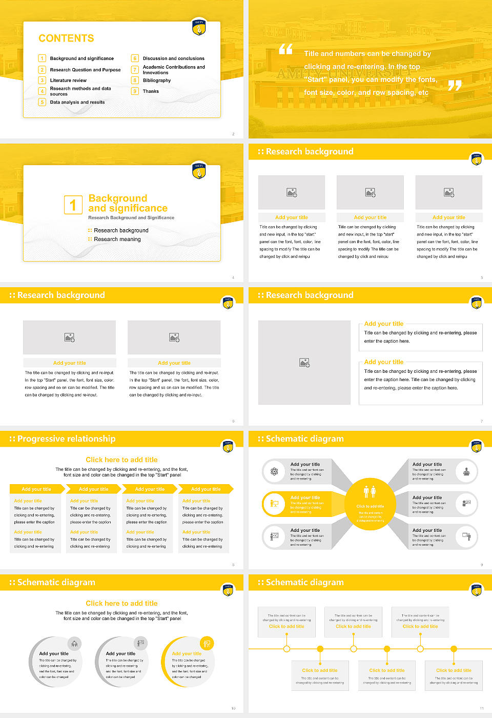 Amity University (Madhya Pradesh) Graduation Thesis Defense PPT Template_CollegePPT