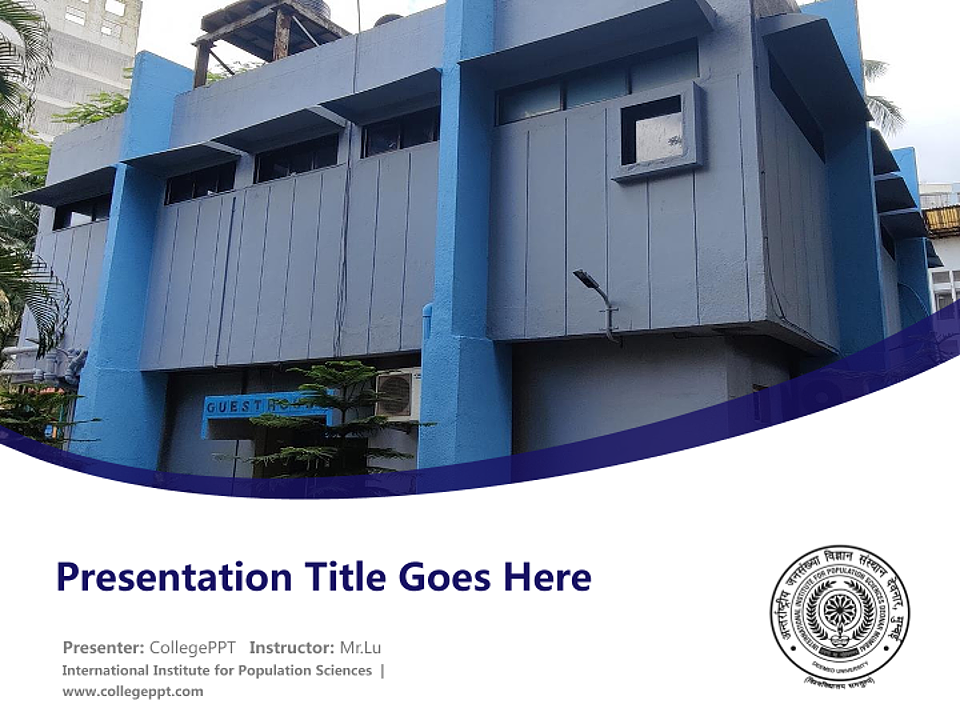 International Institute for Population Sciences Course/Courseware ...