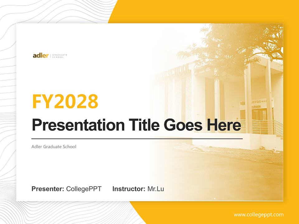 Adler Graduate School Academic Presentation/Research Findings Report ...