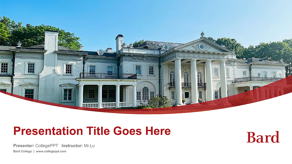 Bard College Course/Courseware Creation PPT Template_CollegePPT