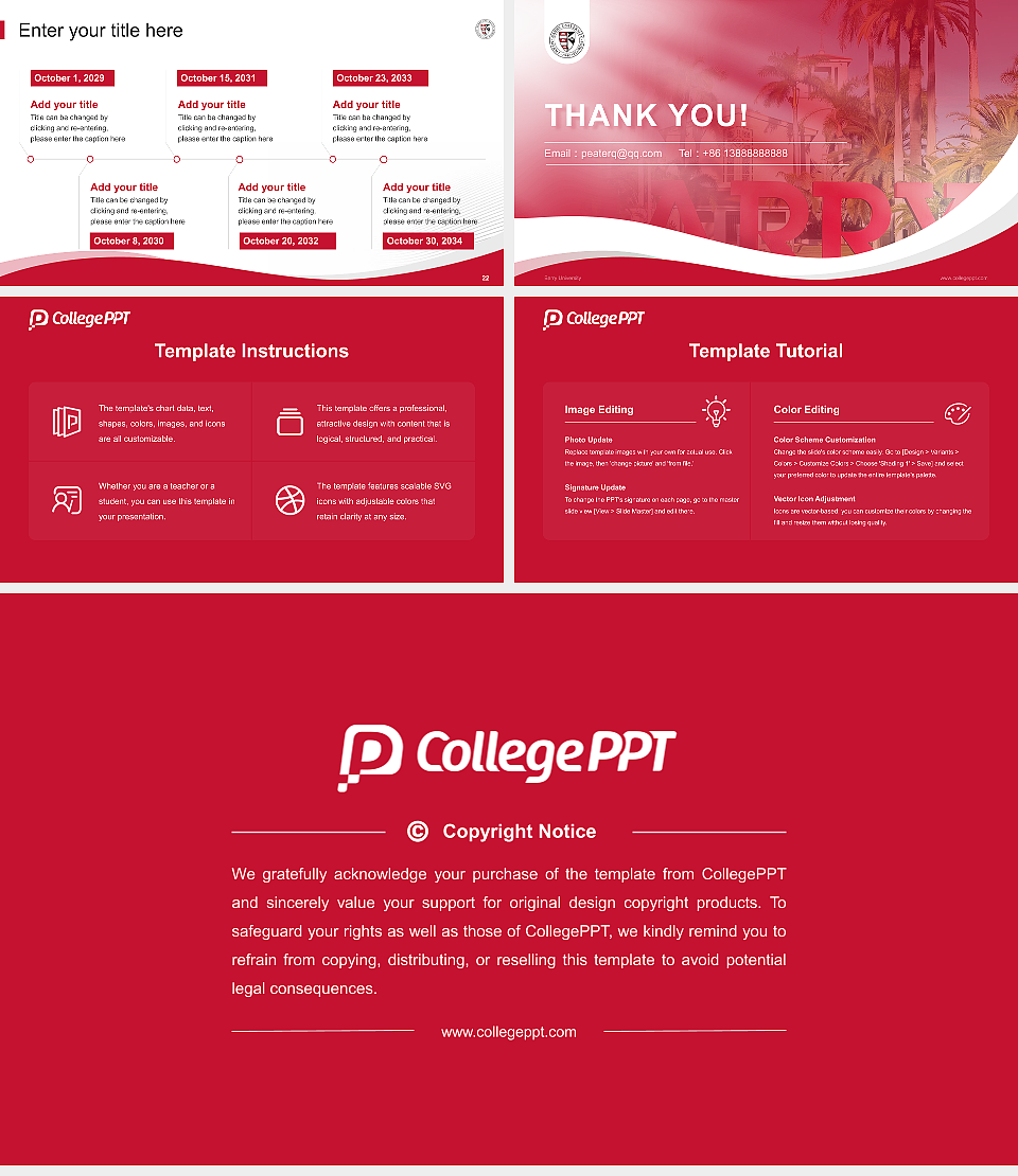 Barry University Lecture Sharing and Networking Event PPT Template ...