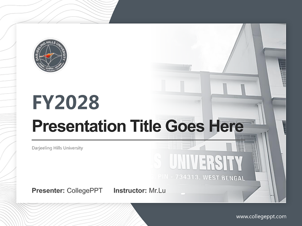 Darjeeling Hills University Academic Presentation/Research Findings ...