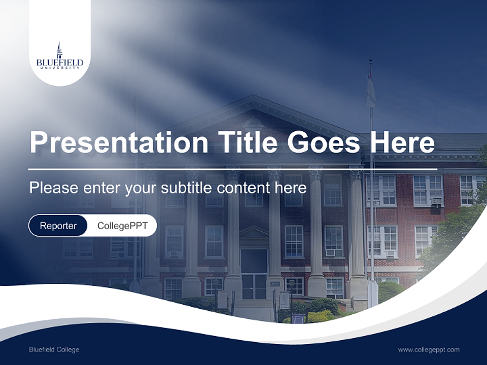 Bluefield College Lecture Sharing and Networking Event PPT Template ...