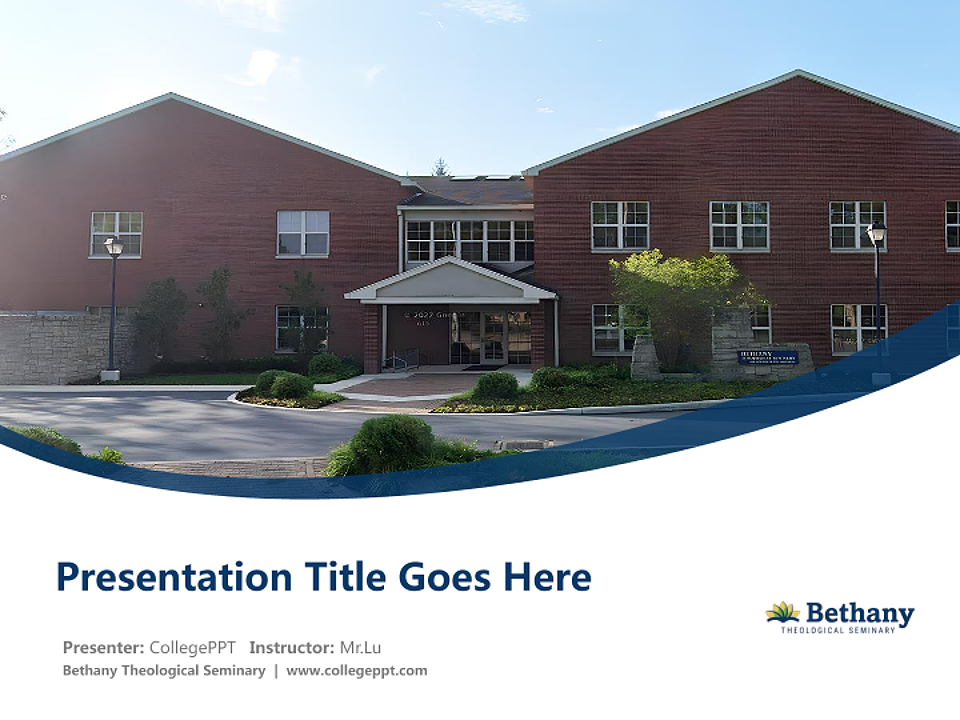 Bethany Theological Seminary Course/Courseware Creation PPT Template ...