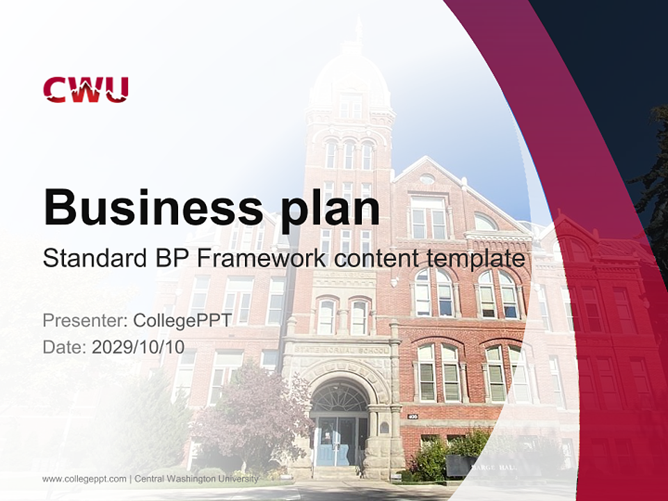 Central Washington University Competition/Entrepreneurship Contest PPT ...