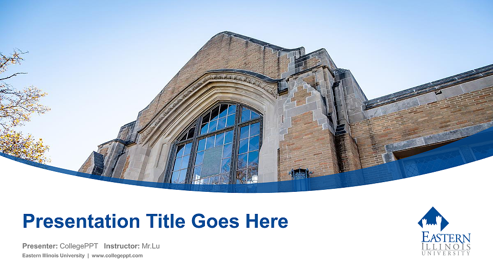 Eastern Illinois University Course/Courseware Creation PPT Template ...