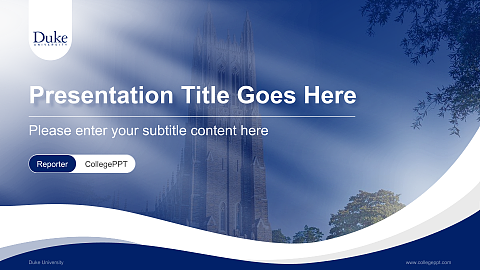 Download 9 PPT templates from Duke University_CollegePPT