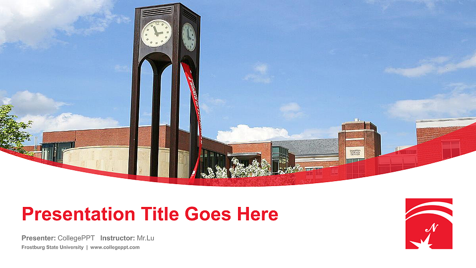 Frostburg State University Course/Courseware Creation PPT Template_CollegePPT