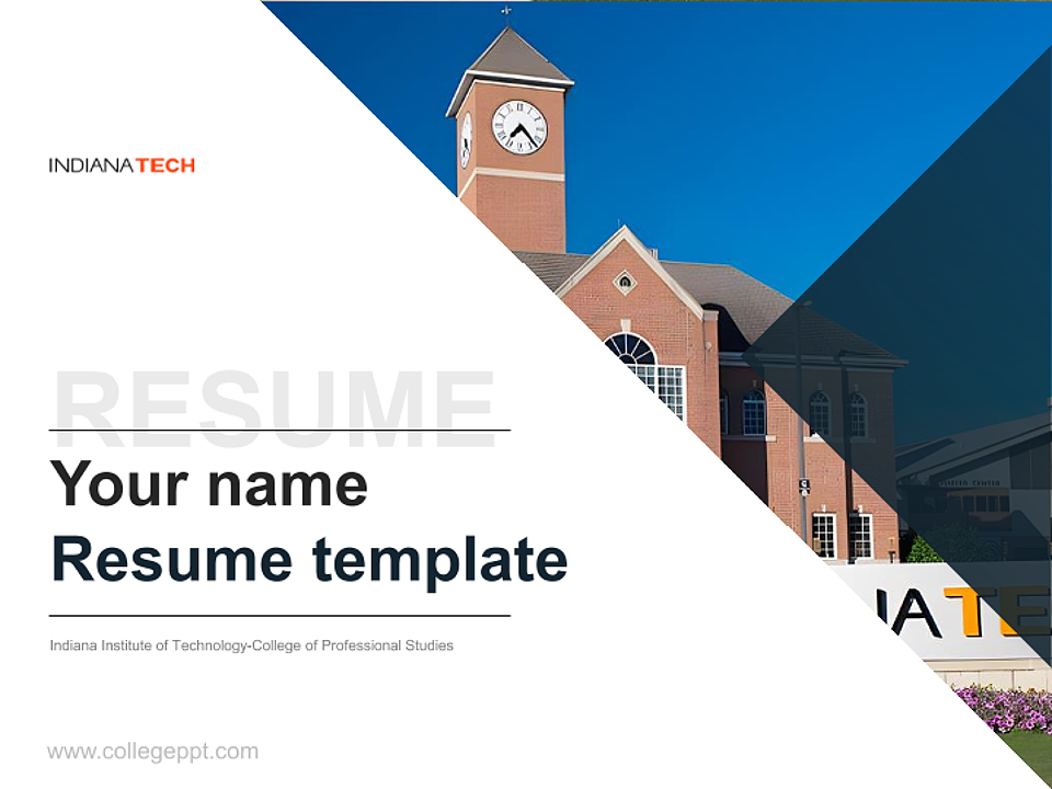 Indiana Institute of Technology-College of Professional Studies Resume ...