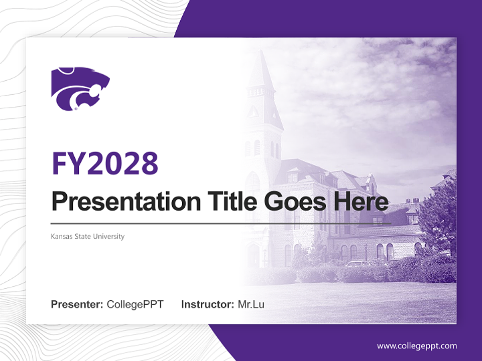 Kansas State University Academic Presentation/Research Findings Report ...