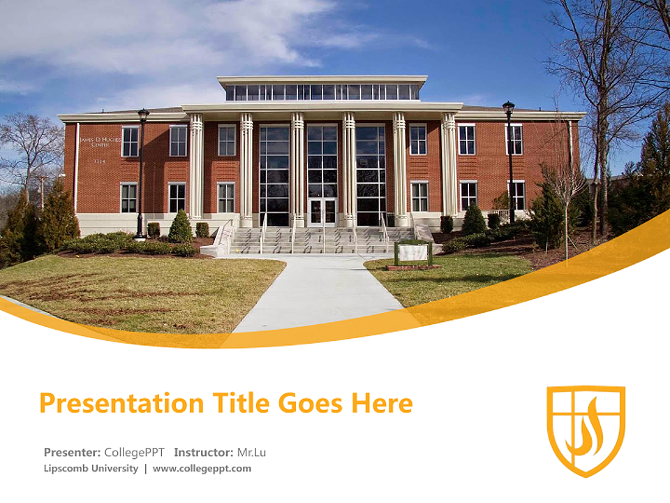Lipscomb University Course/Courseware Creation PPT Template_CollegePPT