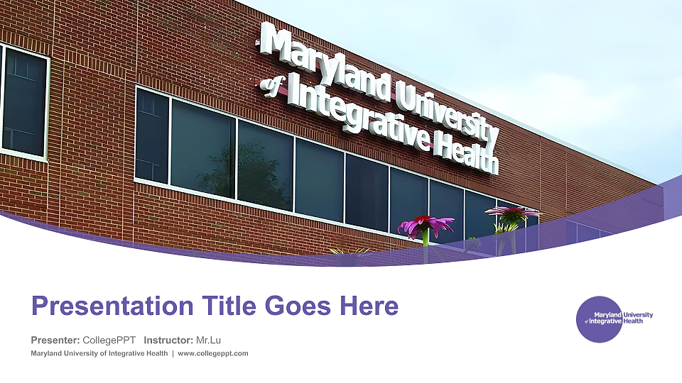 Maryland University of Integrative Health Course/Courseware Creation ...