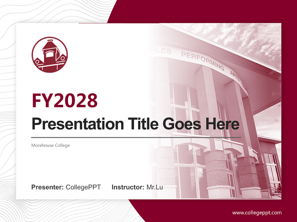 Morehouse College Academic Presentation/Research Findings Report PPT ...