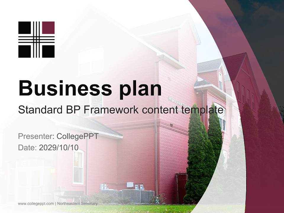 Northeastern Seminary Competition/Entrepreneurship Contest PPT Template ...