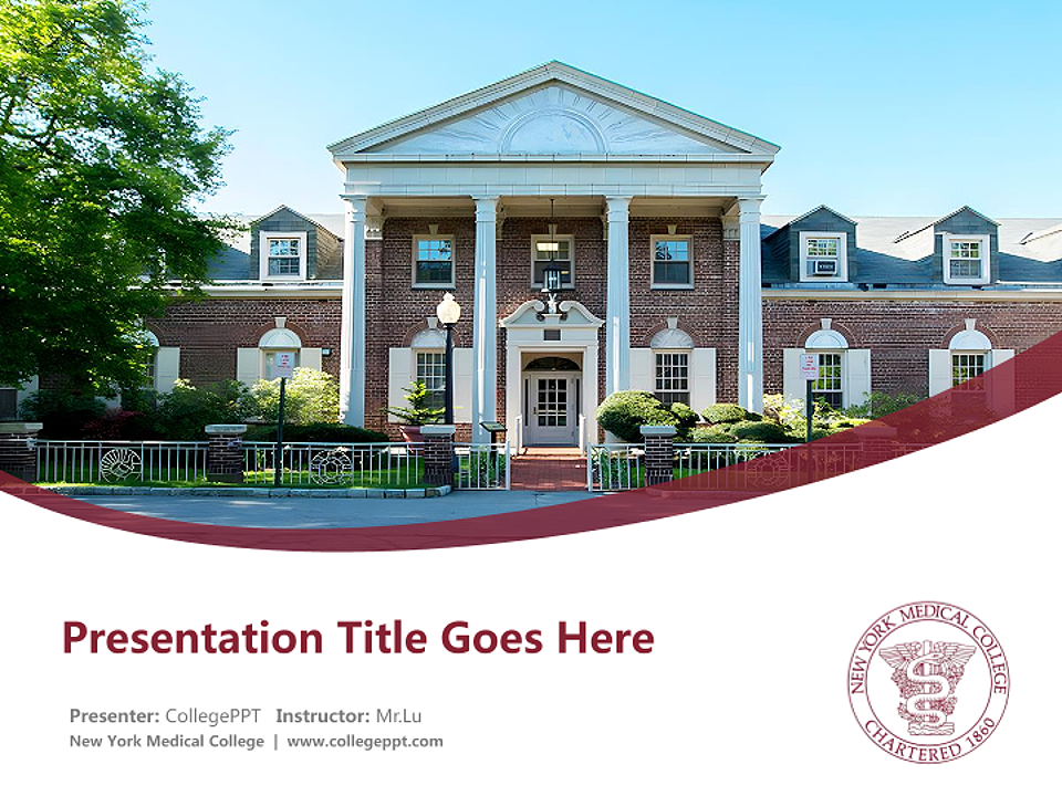 New York Medical College Course/Courseware Creation PPT Template_CollegePPT