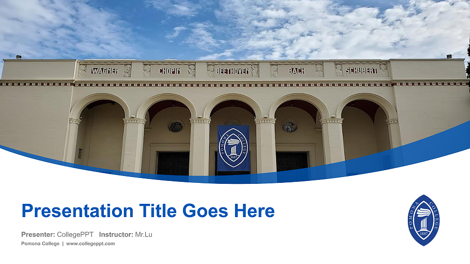 Pomona College Course/Courseware Creation PPT Template_CollegePPT