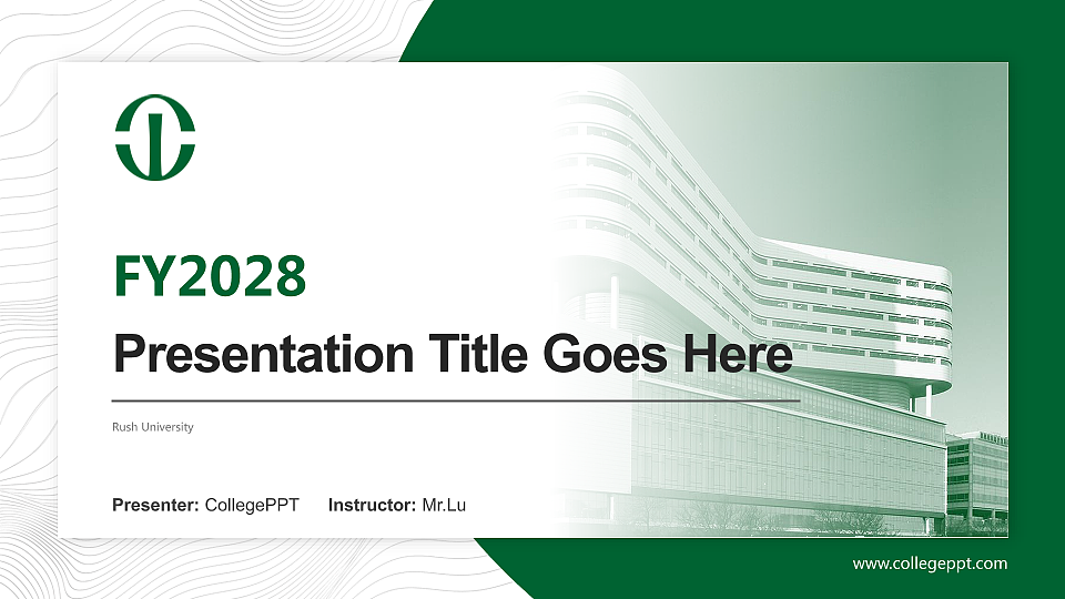 Rush University Academic Presentation/Research Findings Report PPT ...