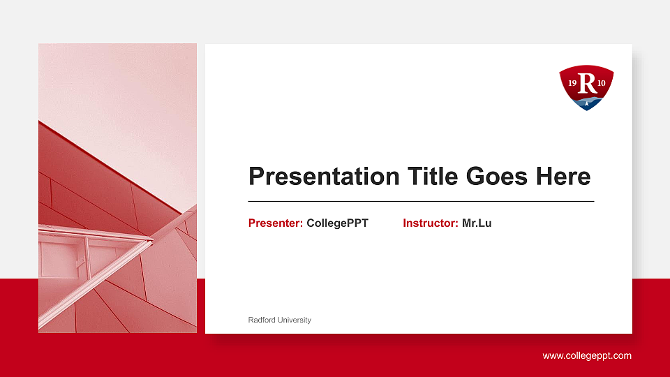 Radford University General Purpose PPT Template_CollegePPT
