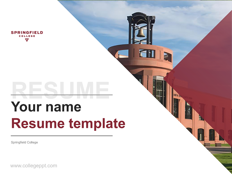 Springfield College Resume PPT Template_CollegePPT