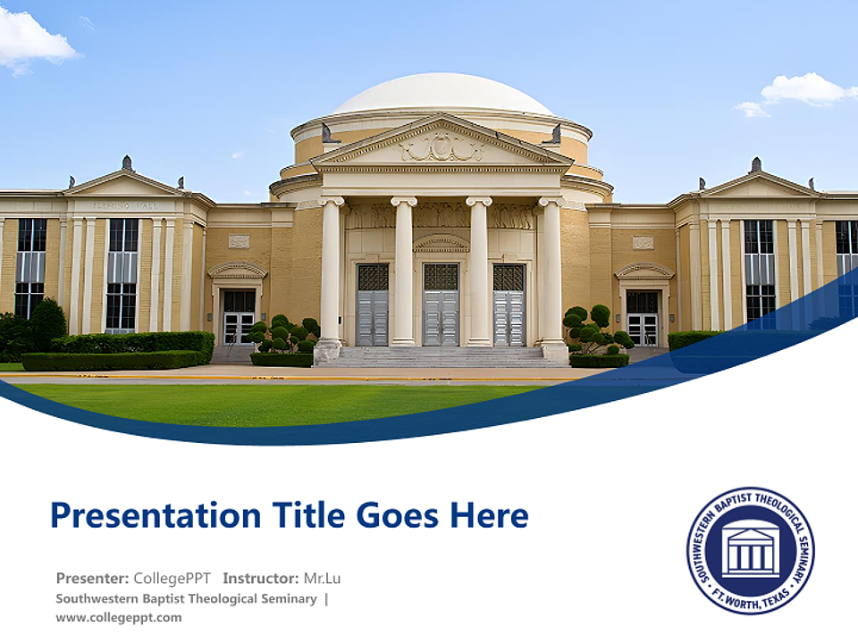 Southwestern Baptist Theological Seminary Course/Courseware Creation ...