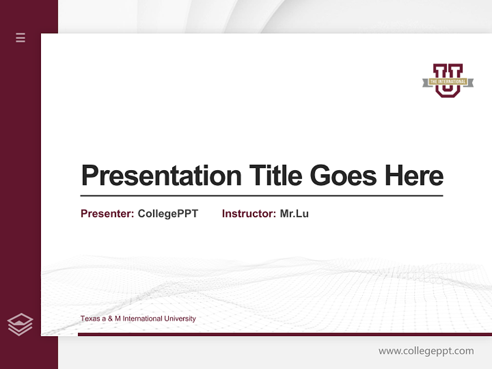 Texas a & M International University Thesis Proposal/Graduation Defense ...