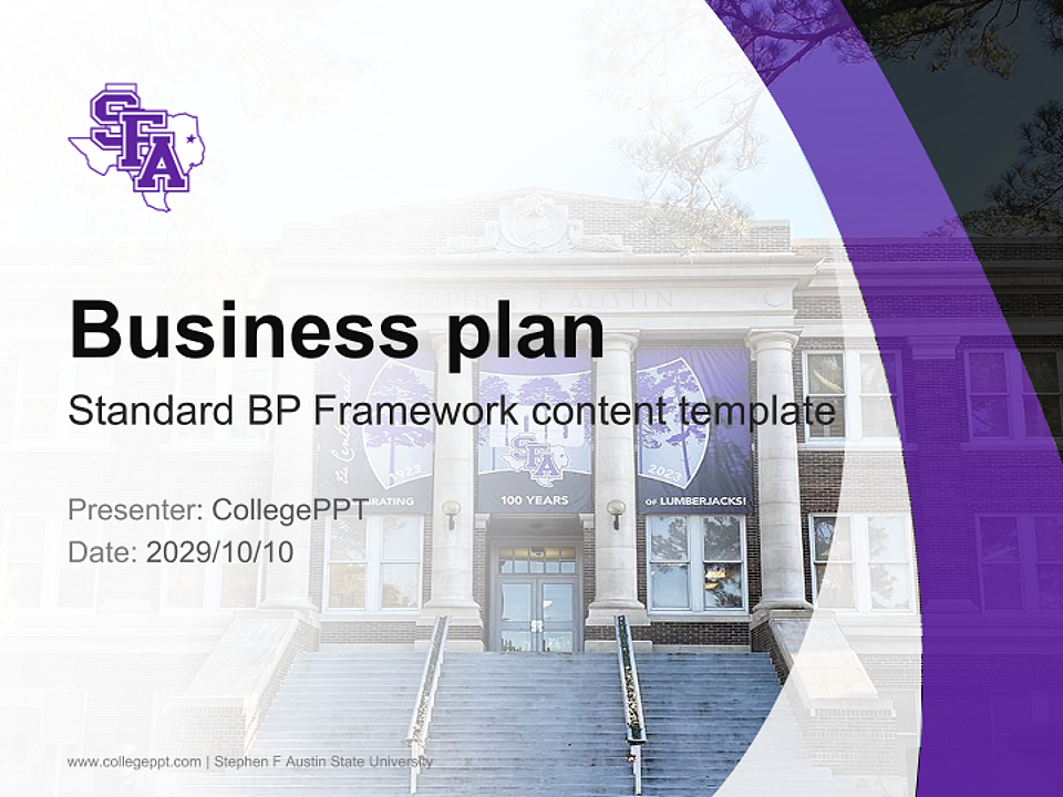 Stephen F Austin State University Competition/Entrepreneurship Contest ...