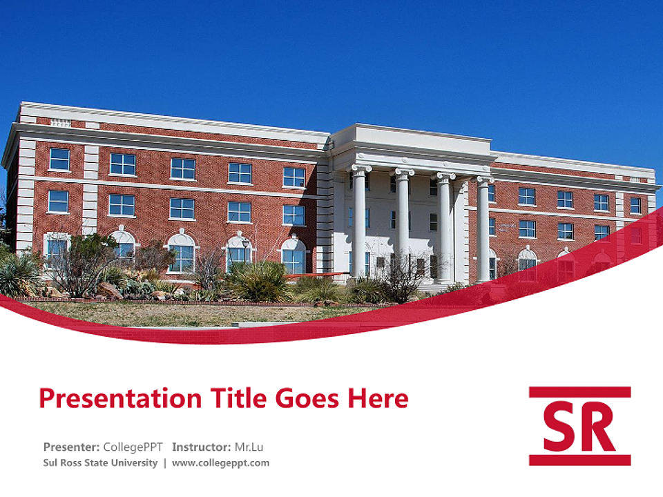 Sul Ross State University Course/Courseware Creation PPT Template_CollegePPT