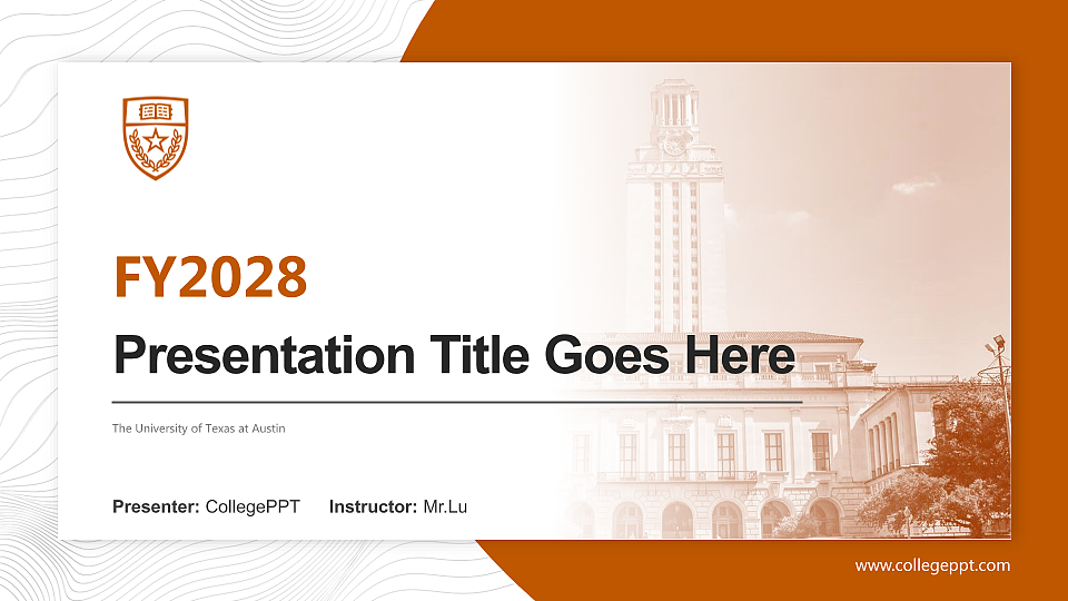 The University of Texas at Austin Academic Presentation/Research ...