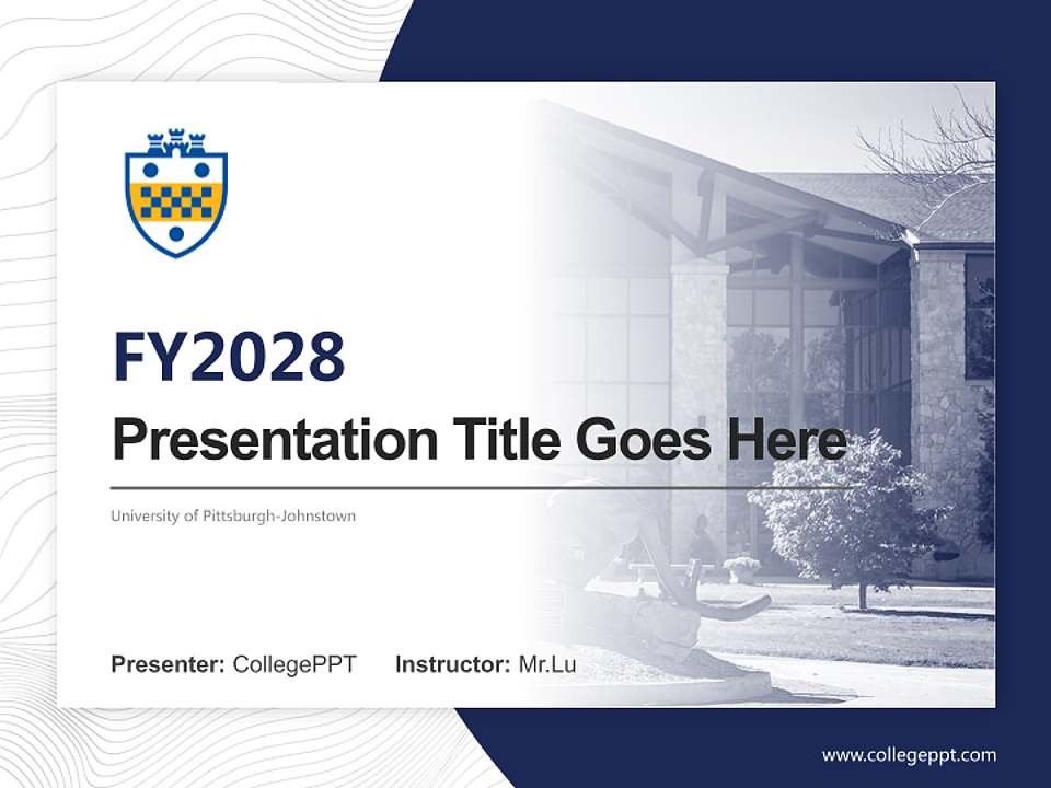 University of Pittsburgh-Johnstown Academic Presentation/Research ...